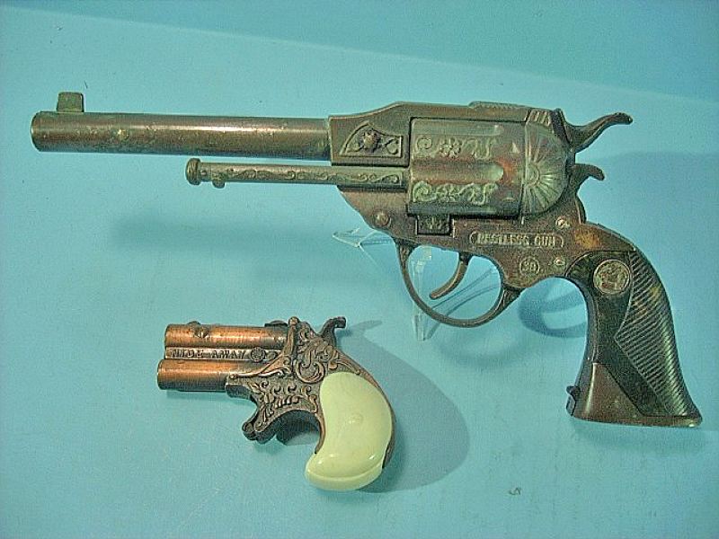 Cap Gun Toys - Very Rare Antique Toy Cap Guns